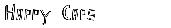 Happy Caps font , Fancy - Cartoon fonts - Fontzzz.com