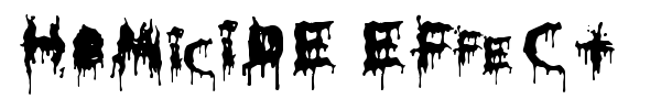 HoMicIDE EFfeCt font , Fancy - Horror fonts - Fontzzz.com