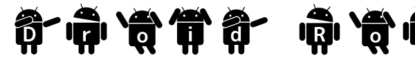 Droid Robot font , Fancy - Decorative fonts - Fontzzz.com