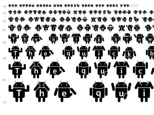 Droid Robot font , Fancy - Decorative fonts - Fontzzz.com