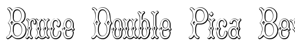 Bruce Double Pica Beveled font , Fancy - Retro fonts - Fontzzz.com
