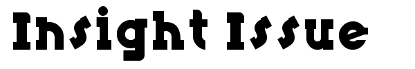 Insight Issue font , Basic - Various fonts - Fontzzz.com