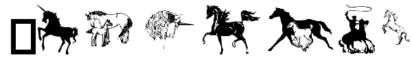 Equestrian font , Dingbats - Animals fonts - Fontzzz.com