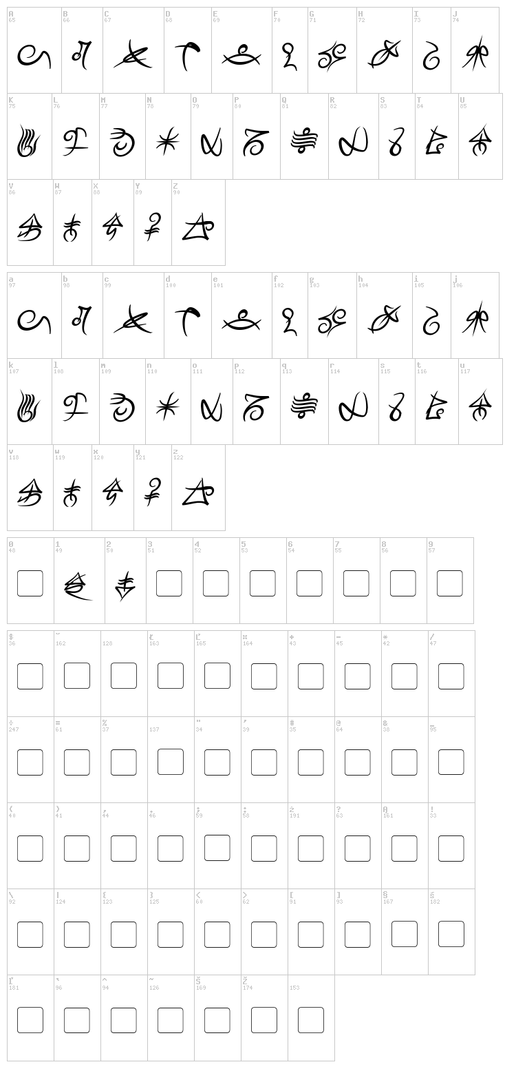Mage Script font , Dingbats - Runes, Elvish fonts - Fontzzz.com