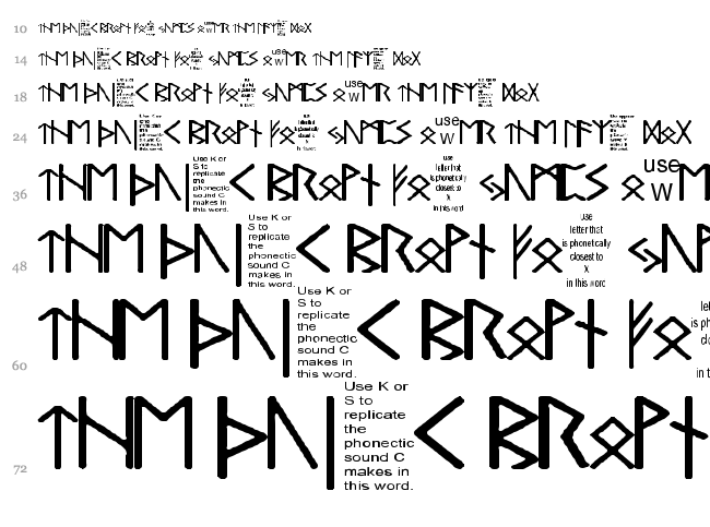 Pauls Real Celtic Rune font , Dingbats - Runes, Elvish fonts - Fontzzz.com