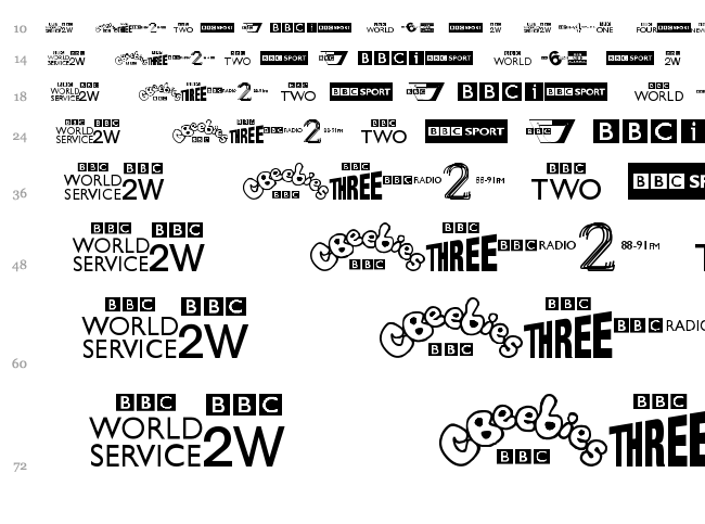 BBC logos font , Dingbats - Logos fonts - Fontzzz.com
