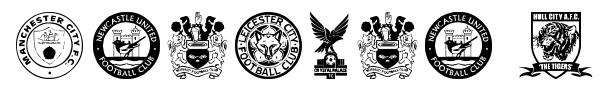 Premier League font , Dingbats - Logos fonts - Fontzzz.com