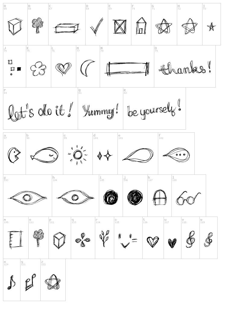 Go around the books - Symbols font , Dingbats - Various fonts - Fontzzz.com
